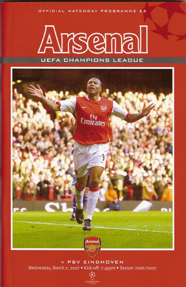 Arsenal FC v PSV Eindhoven, March 7 2007