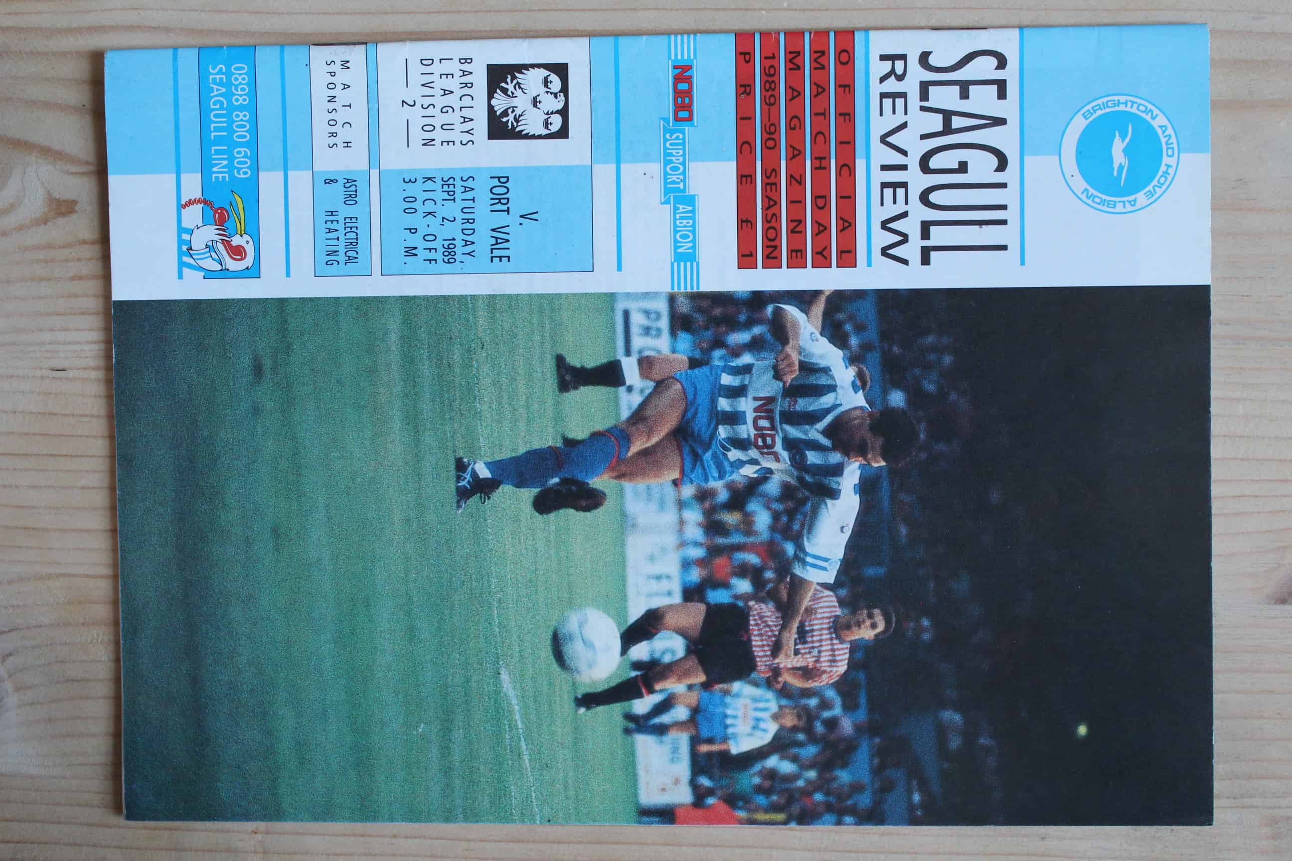 Oxford United FC v Brighton & Hove Albion FC, April 25 1990